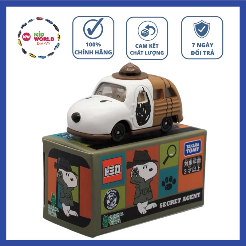 Xe mô hình Tomica Box Disney Snoopy Secret Agent. MS: 126. | Shopee ...