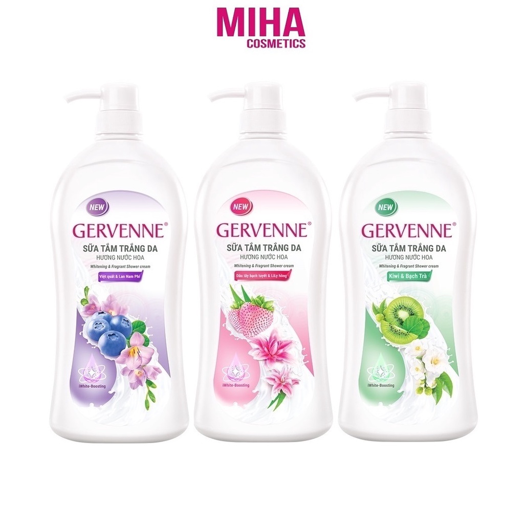 Sữa Tắm Dê Dưỡng Ẩm Trắng Da GERVENNE 900g | Shopee Việt Nam