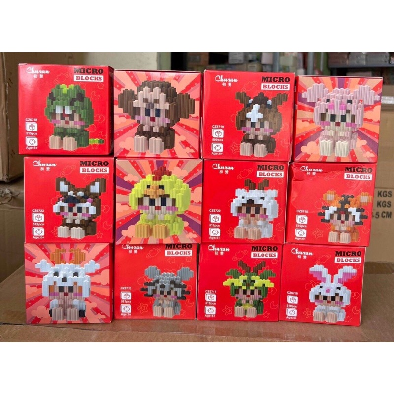 Combo Lego đủ 12 con giáp mẫu đẹp Tặng Búa | Shopee Việt Nam