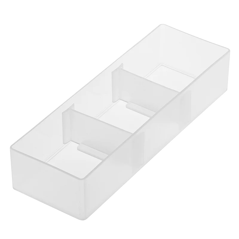 Daiso Khay nhựa Organizer Tray -With 2 Partitions - 6.7 x 20 x 4cm ...
