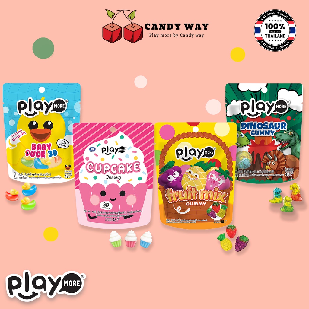 Kẹo dẻo 3D đáng yêu & độc đáo Playmore - Gói 48g | Shopee Việt Nam