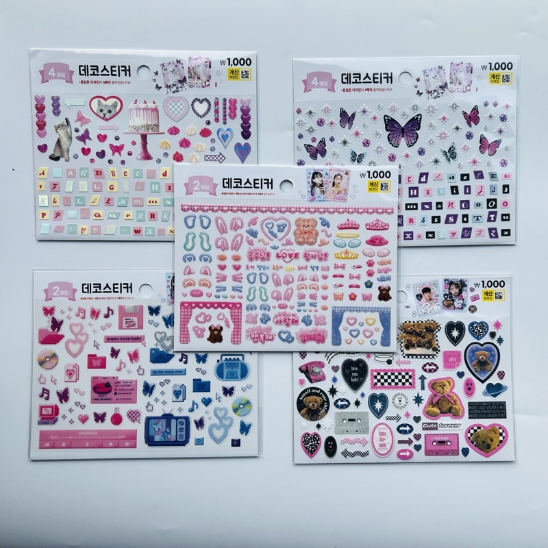 SẴN | Sticker Daiso Hàn Quốc Chính Hãng Decor Siêu Xinh Tách lẻ ...