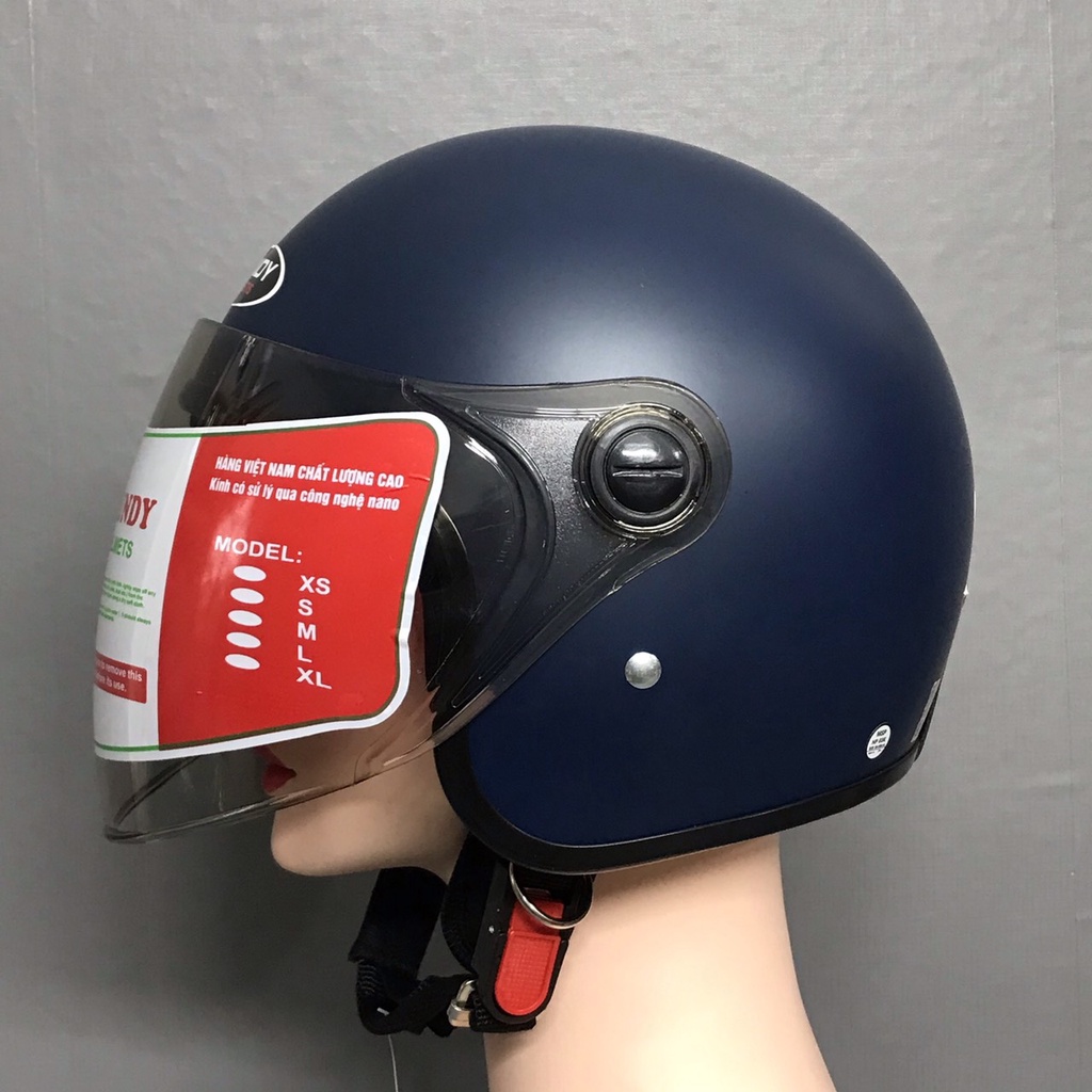 Nón bảo hiểm 3/4 có kính dài chính hãng SUNDY - AN TOÀN+THỜI TRANG+CÁ ...