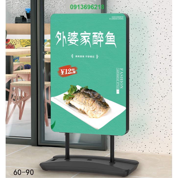 Biển Quảng Cáo Hộp Đèn Led 2 Mặt Di Động kt 60 x 90cm | Shopee Việt Nam