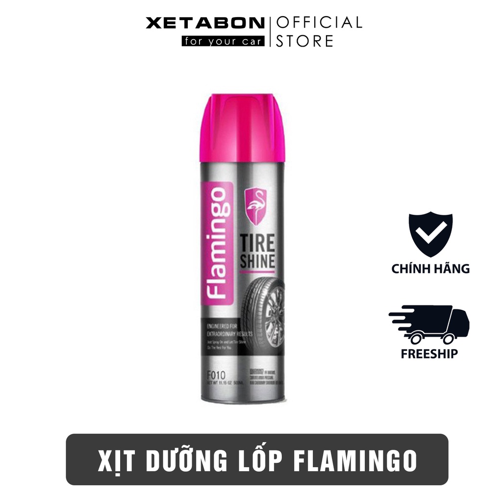 [CHÍNH HÃNG] Xịt bọt vệ sinh dưỡng vỏ lốp ô tô 3in1 Flamingo F010 500ml ...