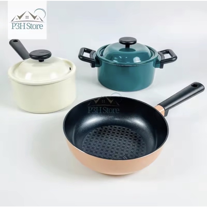 Bộ Nồi Chảo Locknlock sâu Lòng Decore LDE1181IHS01 LDE1202IH | Shopee ...