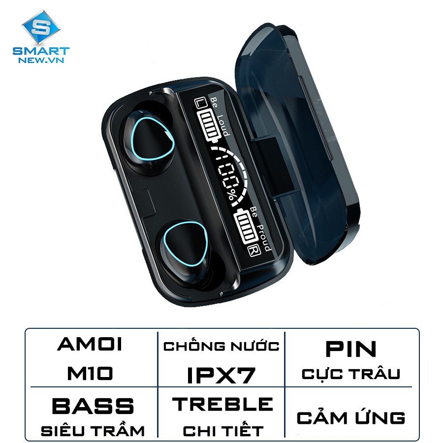 Tai Nghe Kết Nối Bluetooth M10 TWS V5.1 Cảm Ứng 1 Chạm Cực Nhạy - Bh 1 Tháng | Shopee Việt Nam