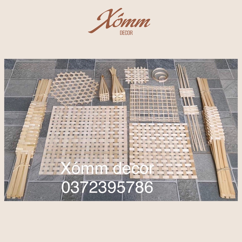 Nan tre, phên tre (Sét 10 cái) phụ kiện cắm hoa tươi, lan hồ điệp ...