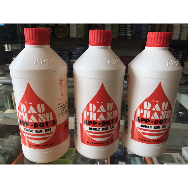Dầu phanh ,dầu thắng APP-DOT 3 chai 1L | Shopee Việt Nam
