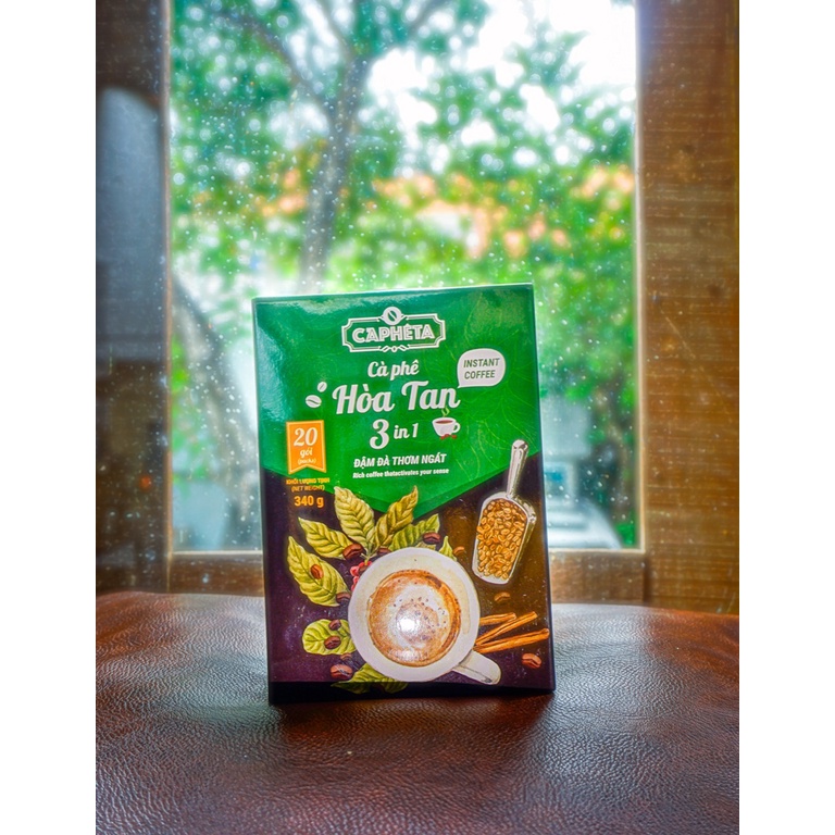 CAPHETA - Cà phê hòa tan 3in1 (Xanh) | Shopee Việt Nam