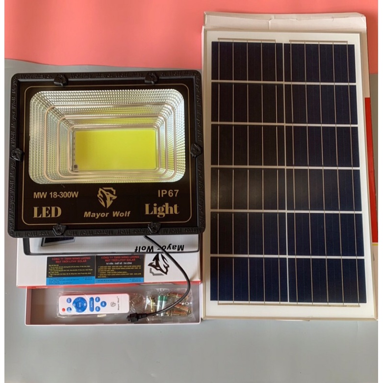 Đèn pha năng lượng mặt trời 300w , chính hãng Mayor Wolf | Shopee Việt Nam