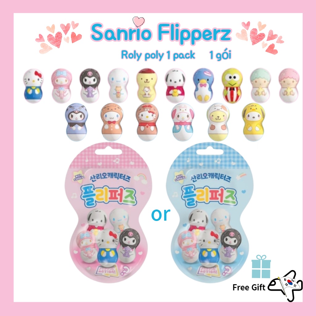 Sanrio Nhân Vật Flipperz LIGHT-1 PACK / Roly poly / 16 Loại Ngẫu Nhiên ...