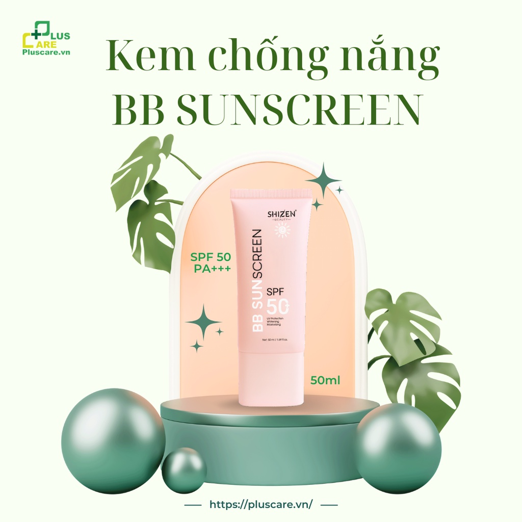 KEM CHỐNG NẮNG BB SUNSCREEN 50ml - PLUS CARE | Shopee Việt Nam