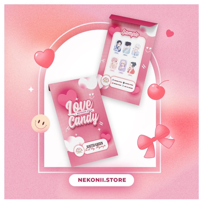[NEKONII] LOVE CANDY RANDOM JUJUTSU KAISEN JJK CARD | Shopee Việt Nam
