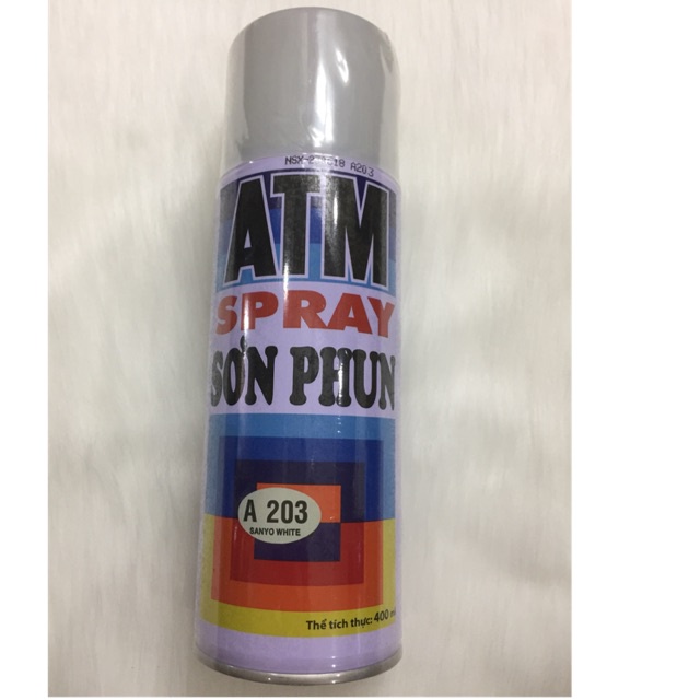 Sơn xịt ATM A203 trắng Sanyo | Shopee Việt Nam
