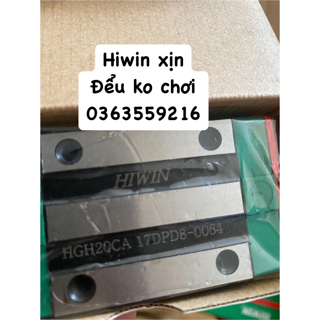 Block bi trượt HGH 20-25/ con trượt hiwin 20-25 vuông cao cấp có logo ...