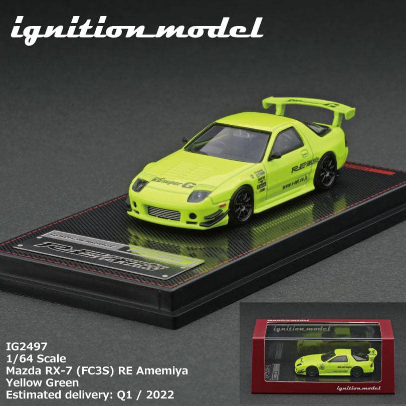 MÔ HÌNH 1:64 IGNITION MODEL - Mazda RX-7 (FC3S) RE Amemiya Yellow Green | Shopee Việt Nam