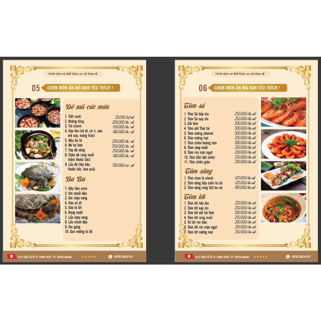 IN MENU ÉP PLASTIC THEO YÊU CẦU | Shopee Việt Nam