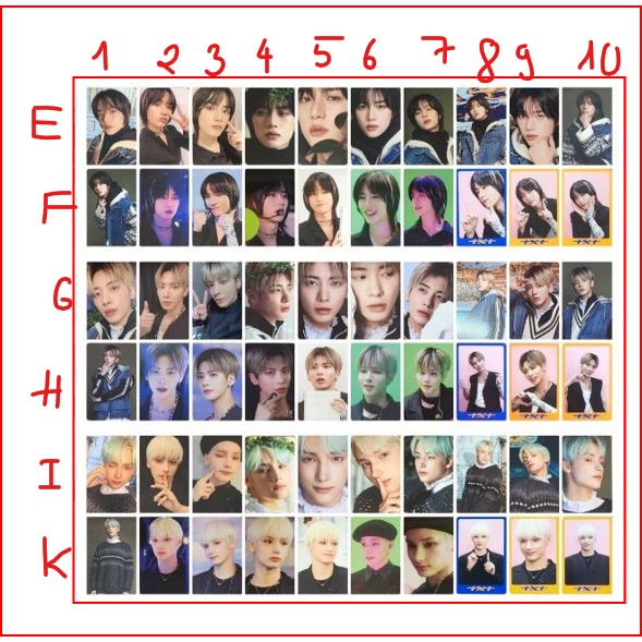 [Từ F-K]Tách lẻ photocard TXT dicon official photocard chính hãng ...