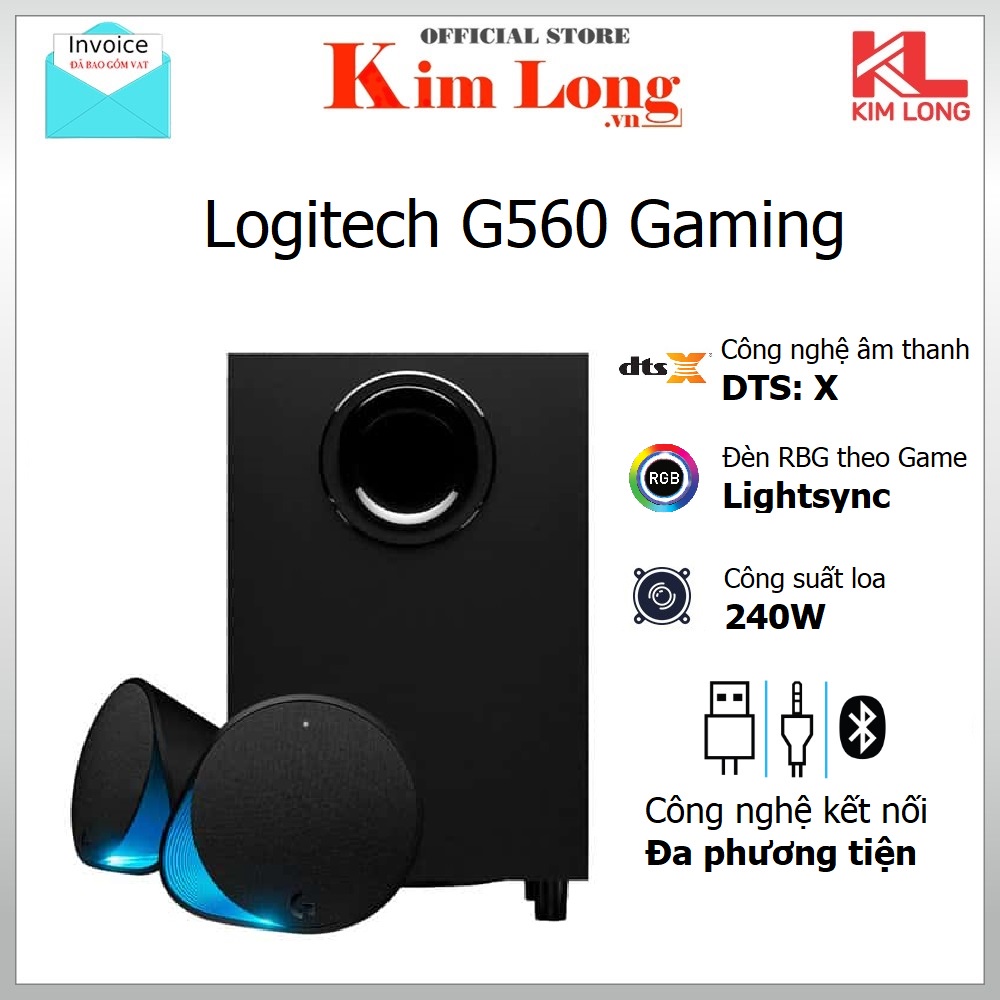 Loa vi tính Logitech G560 Gaming RGB 16.8 triệu màu Lightsync Gaming ...