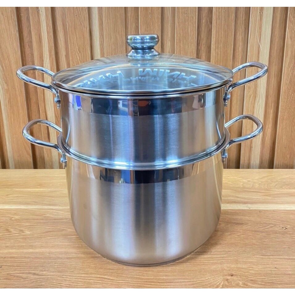 Bộ nồi inox xửng hấp Ecosun BM-XH28 28cm nắp kính- Hàng Chính Hãng ...