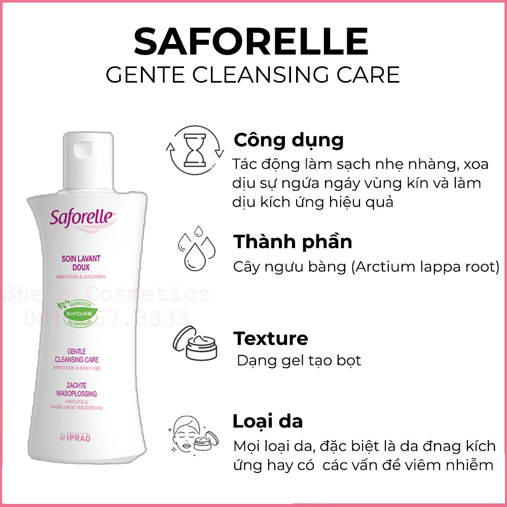 Dung dịch vệ sinh Saforelle Solution Lavante Doux (Bill ảnh phải ...