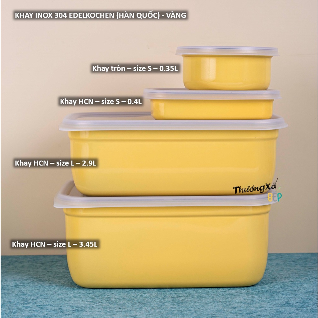 KHAY INOX 304 EDELKOCHEN (XUẤT HÀN QUỐC) - VÀNG | Shopee Việt Nam