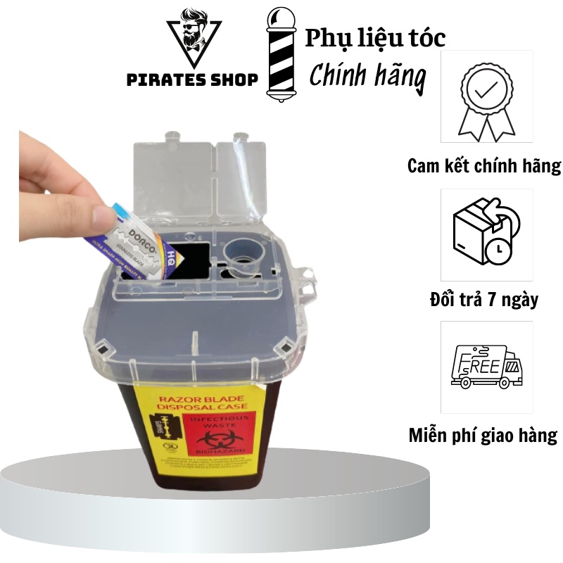 Thùng rác mini đựng dao tem, dao lam sọt rác salon | Shopee Việt Nam