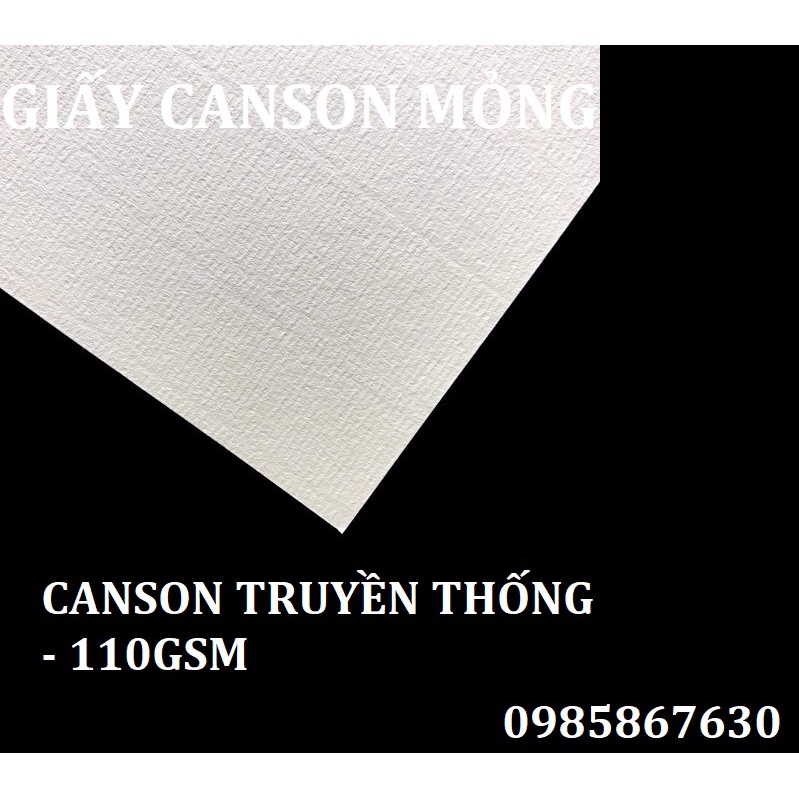 [Hỏa Tốc]10 tờ Giấy A2, A1 Canson truyền thống loại mỏng 110gsm + Ống ...