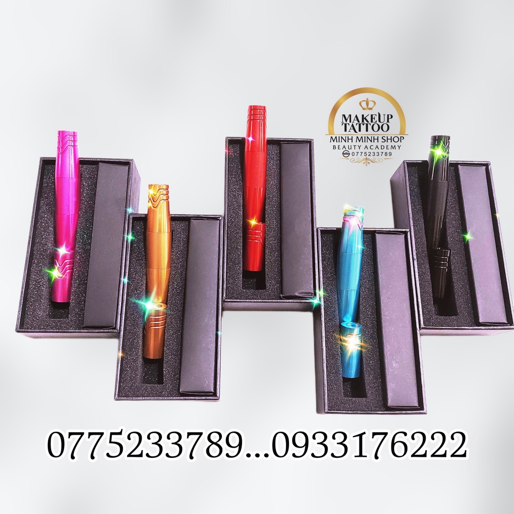 Máy Pen Mini 5.0 Chính Hãng, Máy Pen Mini 2 Đầu Phun Xăm Mày Môi Mí ...