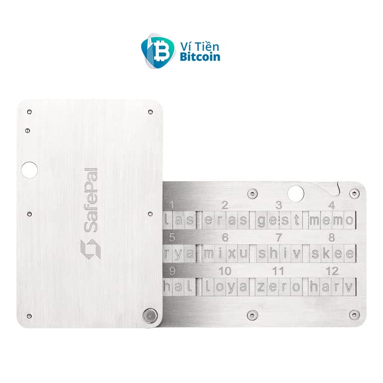 SafePal Cypher - Bảng thép bảo vệ cụm 24 từ phục hồi ví lạnh Ledger ...