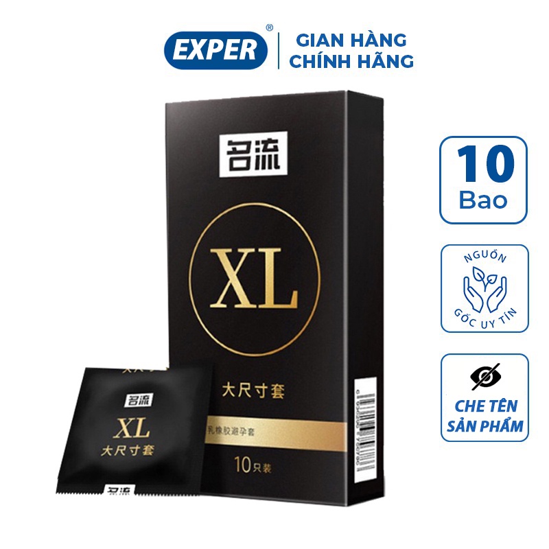 Bao cao su size lớn 55mm XL, bcs size lớn siêu mỏng chống xuất tinh sớm ...