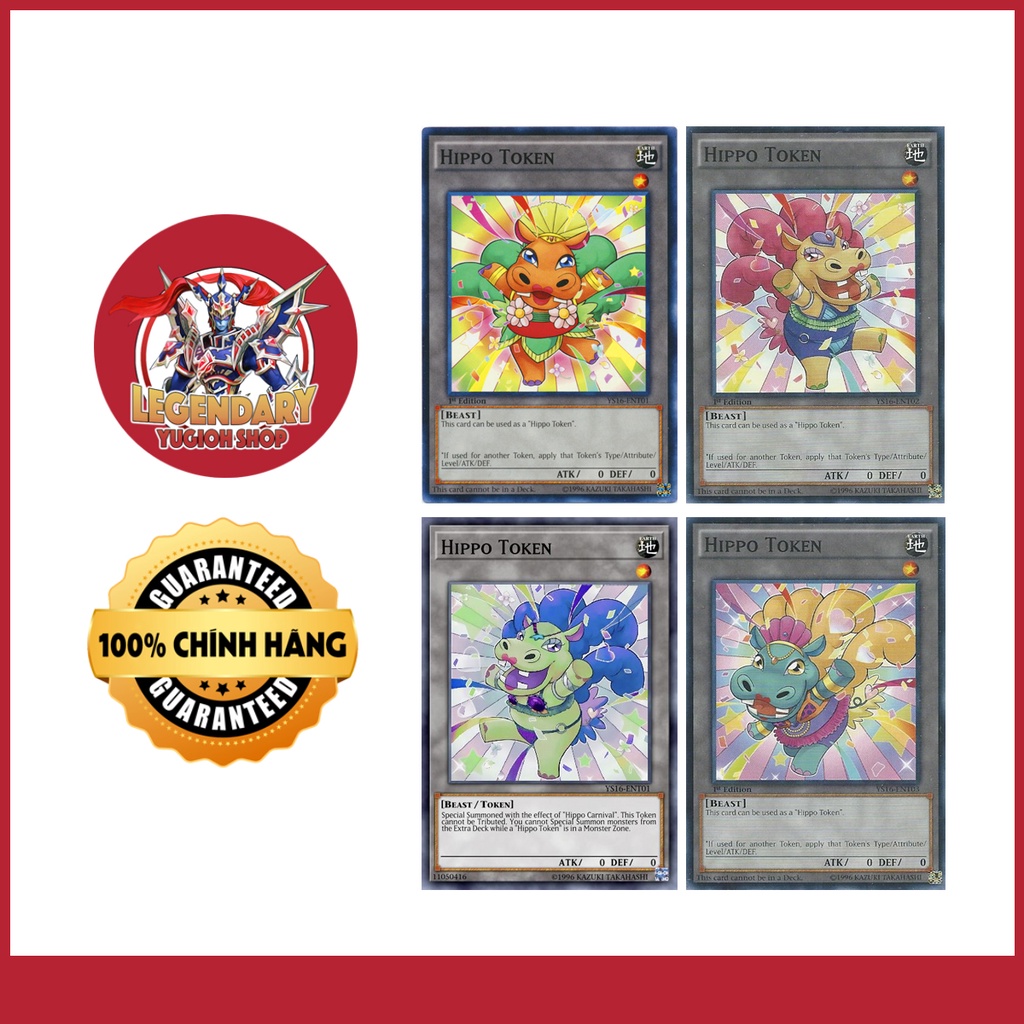 EN][Thẻ Bài Yugioh Chính Hãng] Hippo Token | Shopee Việt Nam