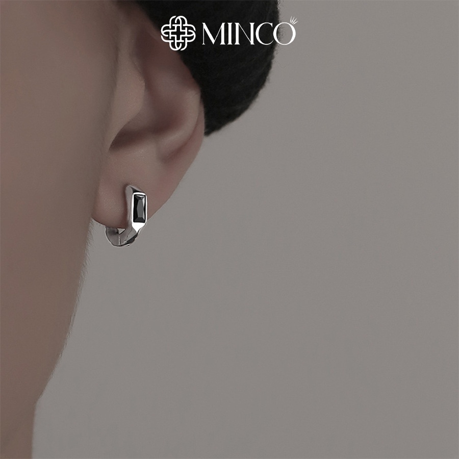 Khuyên Tai Nam Đính Đá Đen Minco Accessories bông tai cho Nam Phong Cách Cá Tính BT248 (1 chiếc ...