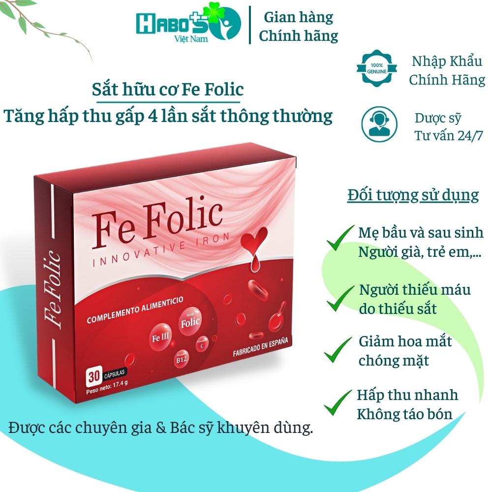 Sắt Cho Bà Bầu - Sắt Hữu Cơ Fe Folic Không Táo Bón Hấp Thu Cao - Bổ Máu ...
