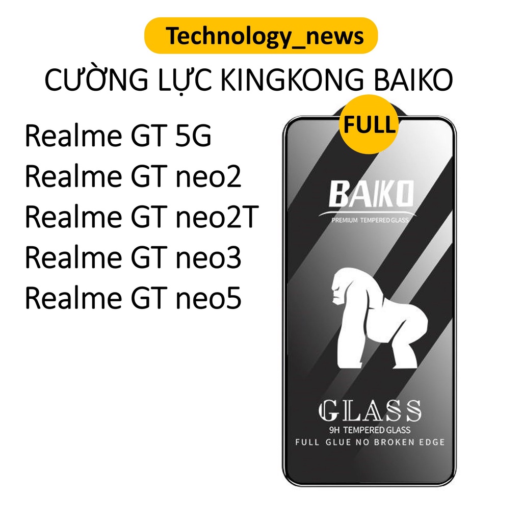Cường lực Baiko cho Realme GT neo, Realme neo 2, Realme neo 2t, Realme ...