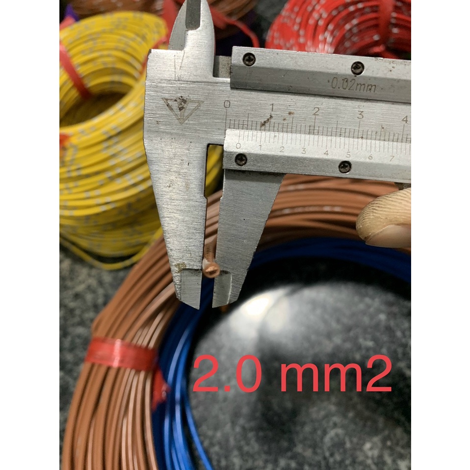 100 gram Dây điện AVS 2.0mm2 ~ 4.5m tùy chọn màu | Shopee Việt Nam