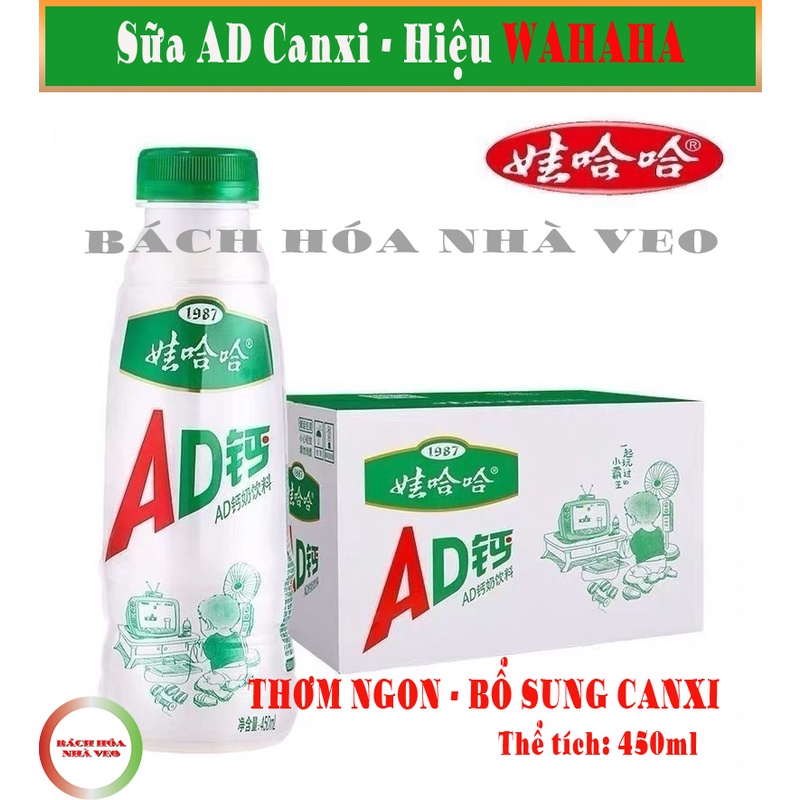 Sữa AD Canxi Hiệu WaHaHa, Tốt Cho Sức Khỏe, Bổ Sung Canxi - 450ml, Hàng Chuẩn, Date Mới | Shopee ...