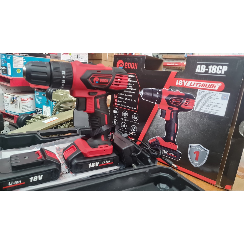 Máy khoan pin EDON AD-18CP ( 18V ) có búa (Máy) | Shopee Việt Nam