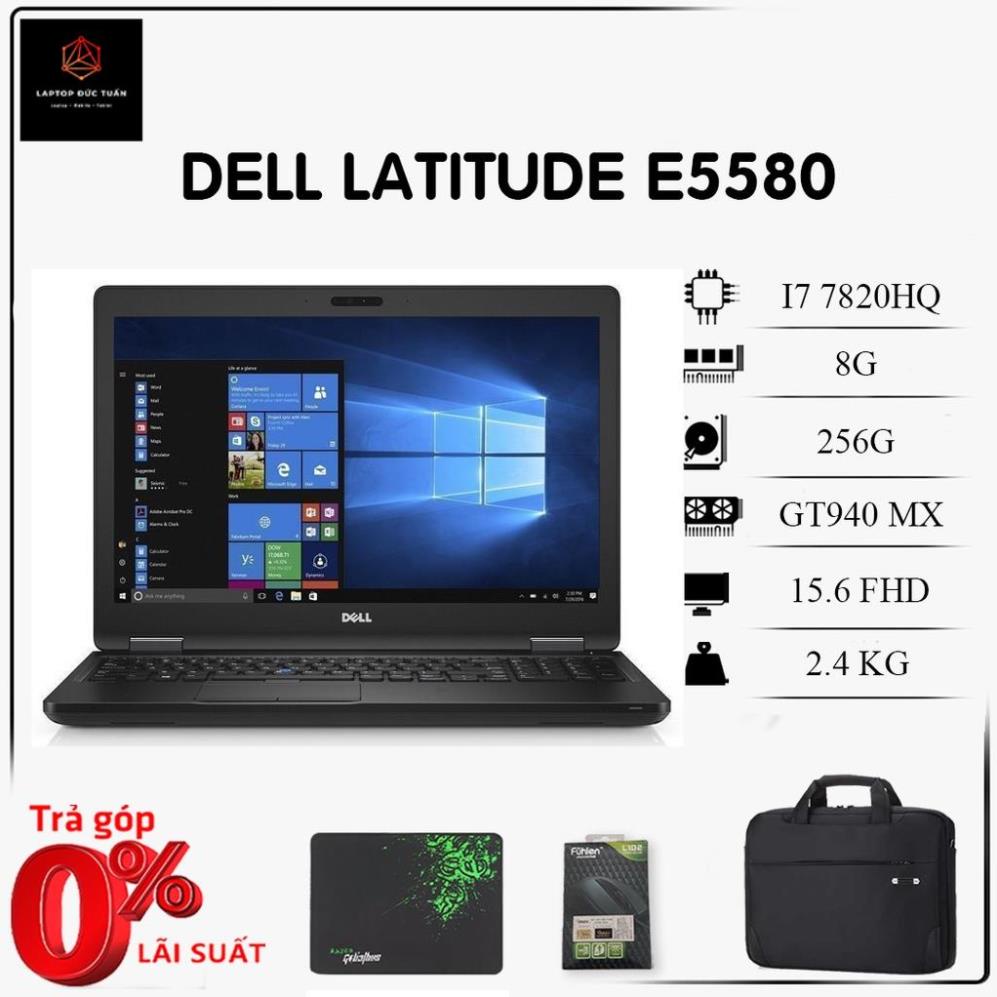 Laptop Dell Latitude E5580 (i5 6440HQ, i7 7820HQ, 8G, 256G, VGA : Intel ...