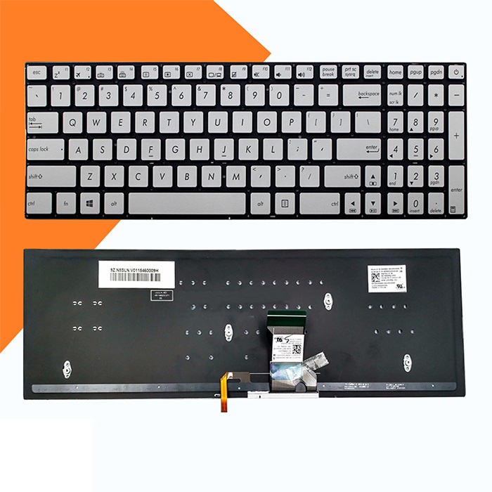 Bàn phím laptop ASUS Zenbook UX501 UX52 G501 N541L Q501 Q502 màu bạc có ...