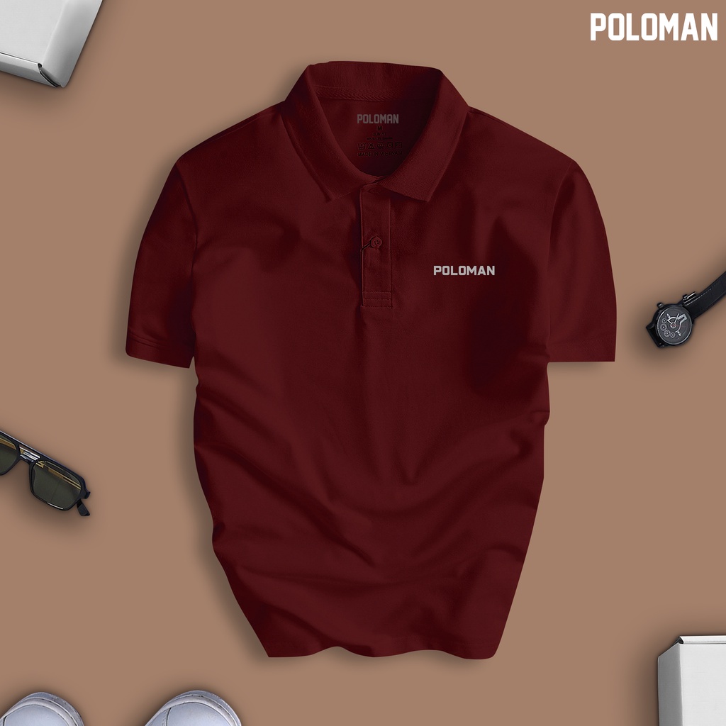 POLOMAN cổ bẻ BASIC CVC vải cá sấu sang trọng, lịch lãm, thoáng mát ...