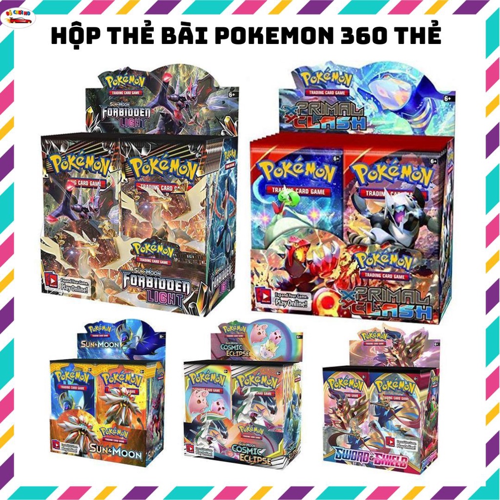 Thẻ pokemon, thẻ bài pokemon, đồ chơi pokemon, hộp 360 lá-885 | Shopee ...
