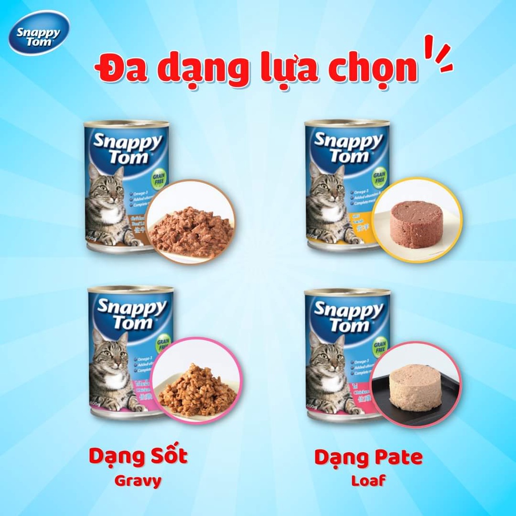 [HỎA TỐC] [400g] Pate Snappy Tom lon 400g - Pate Snappy Tom REAL FISH ...