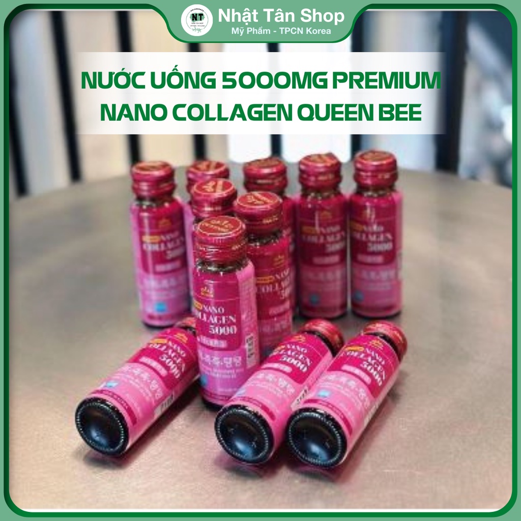 Nước Uống 5000mg Premium Nano Collagen Queen Bee - Hộp 10 chai | Shopee ...