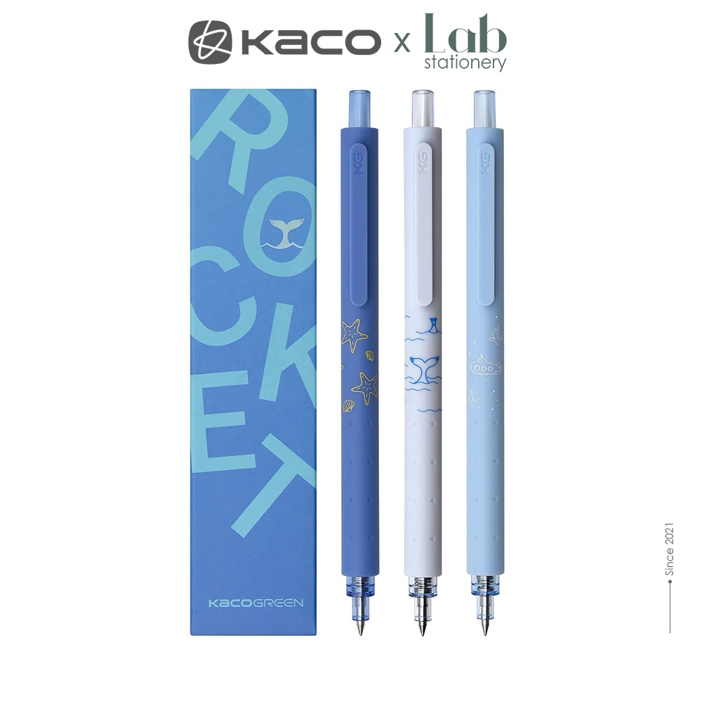 Bộ 3 4 5 Bút Mực Gel Kaco Rocket Ngòi 0.5mm Labo Phiên Bản Đặc Biệt ...