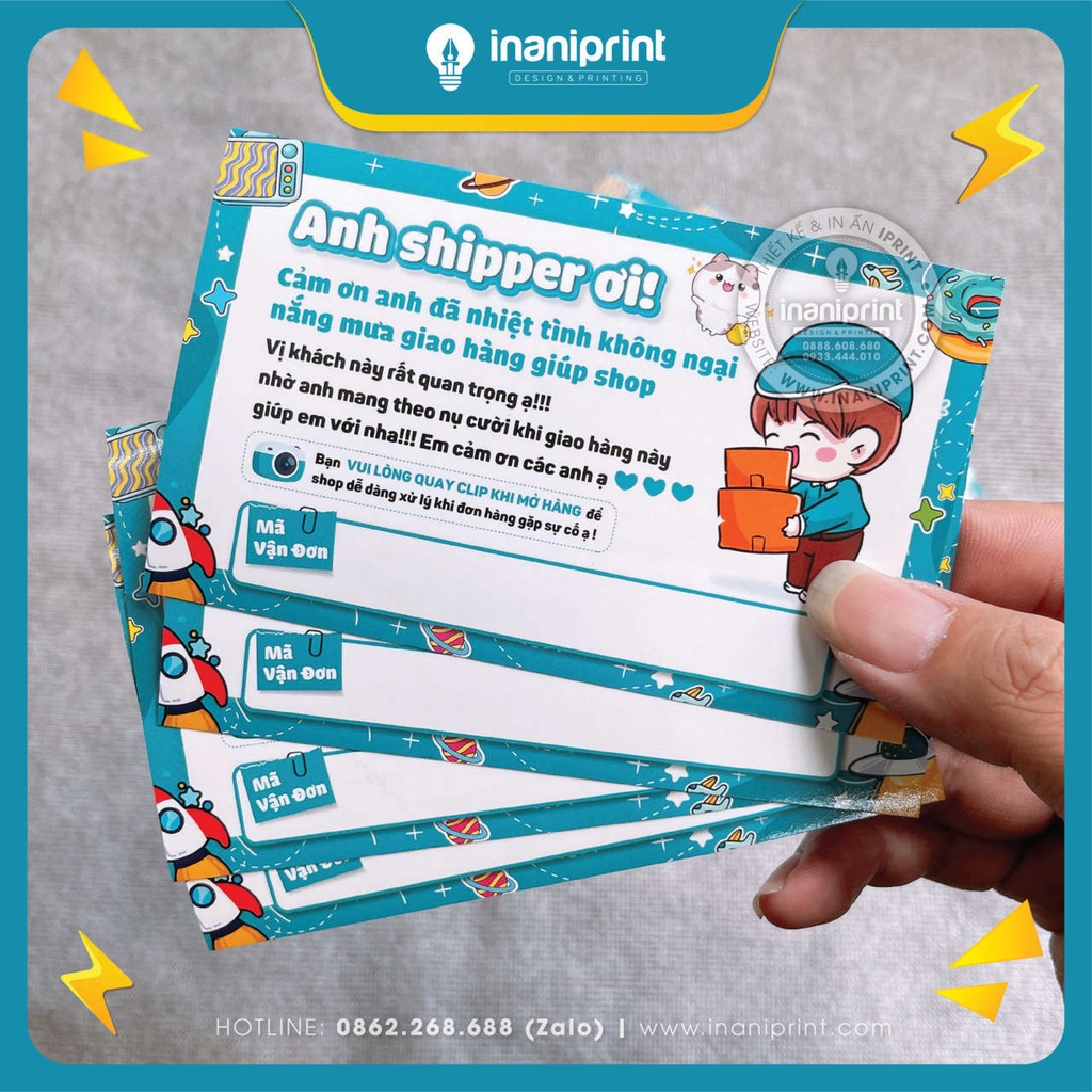 Tem Nhãn Dán Decal Anh Shipper, Nhãn Dán Cám Ơn Shipper Có Keo Mặt Sau ...