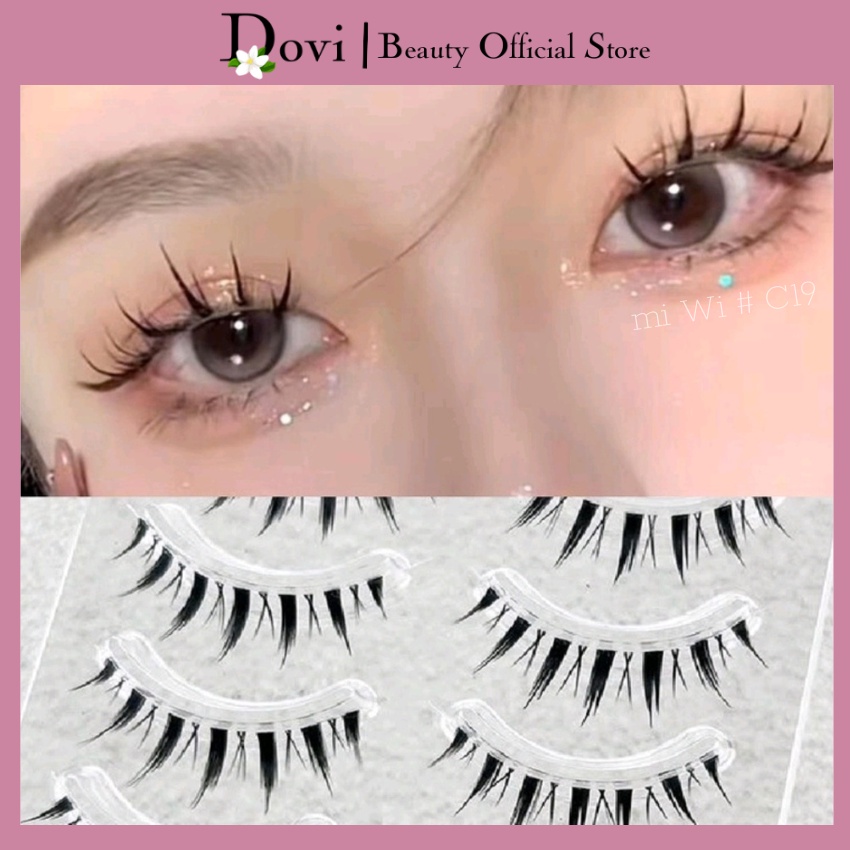 Mi Giả Gân Trong, Lông Mi Giả Douyin Sợi Mềm 5 cặp | Shopee Việt Nam