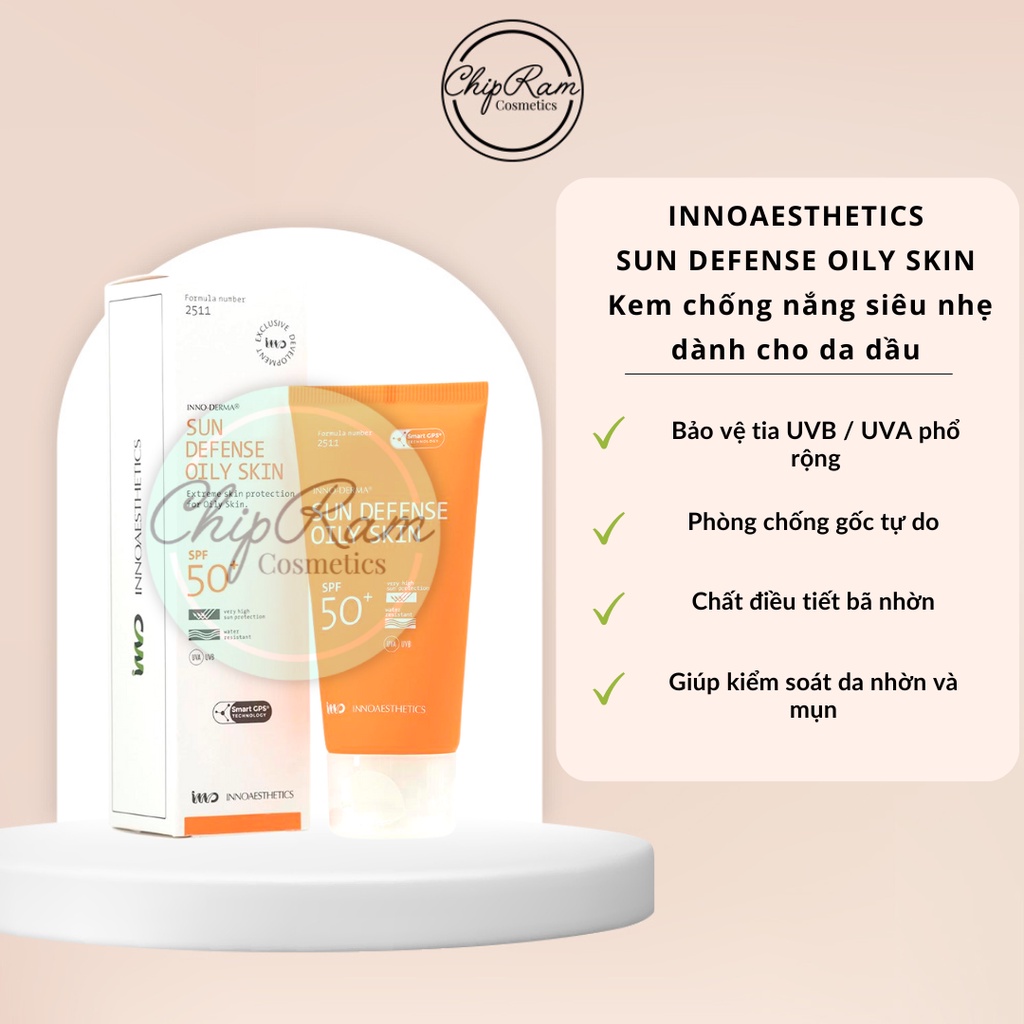 KEM CHỐNG NẮNG SIÊU NHẸ INNO-DERMA SUN DEFENSE OILY SKIN SPF 50 ...