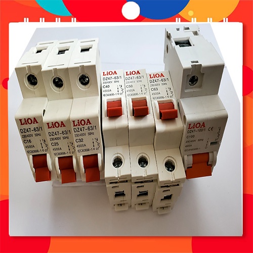 Aptomat LiOA 1 cực - Cầu dao tự động dòng cắt 4.5KA - Aptomat MCB LiOA ...